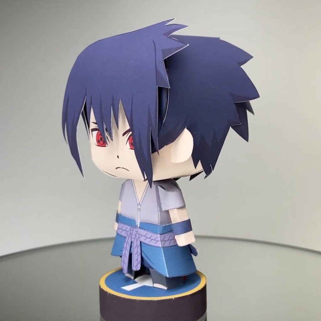Sasuke Ucchia – Printable Paper 3D Figure - Cute Paper