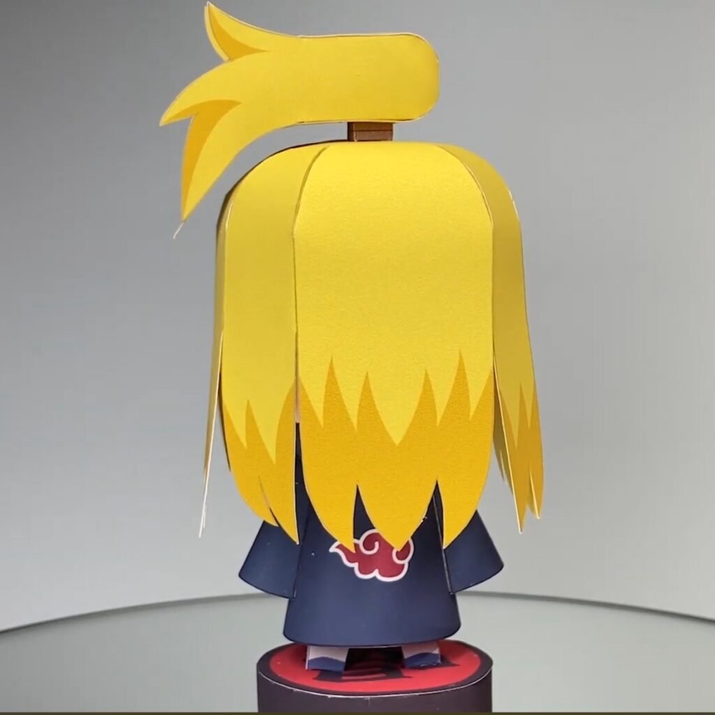 Deidara – Printable Paper 3D Figure - Cute Paper