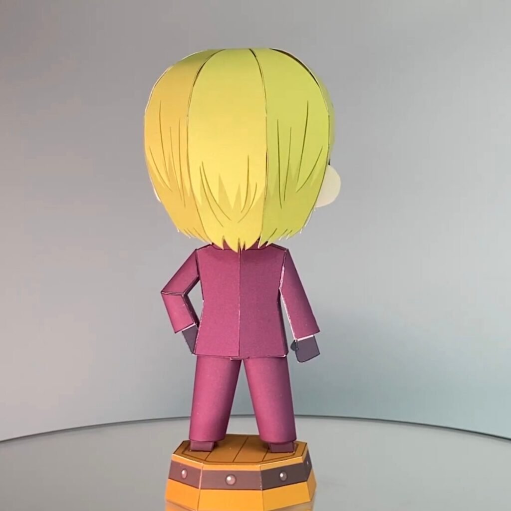 Sanji – Printable Paper 3D Figure - Cute Paper