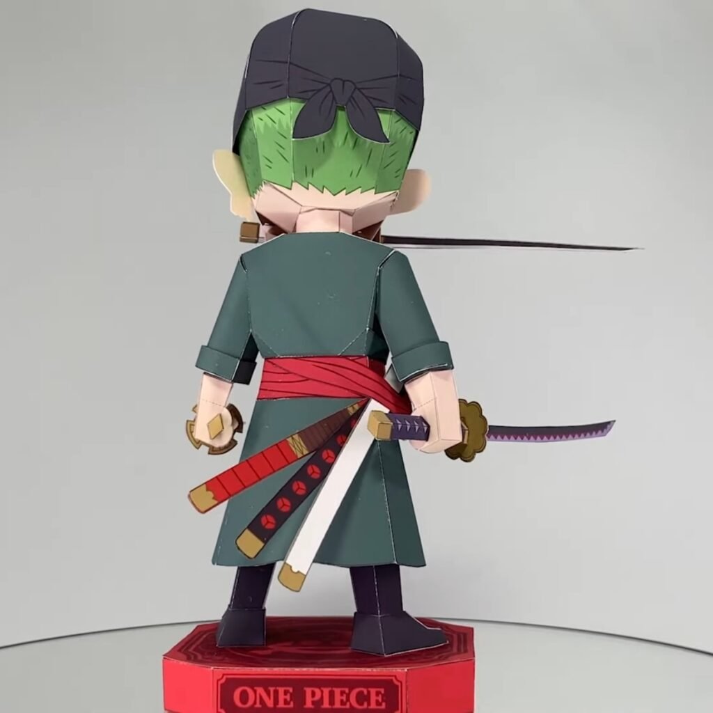 Zoro – Printable Paper 3D Figure - Cute Paper
