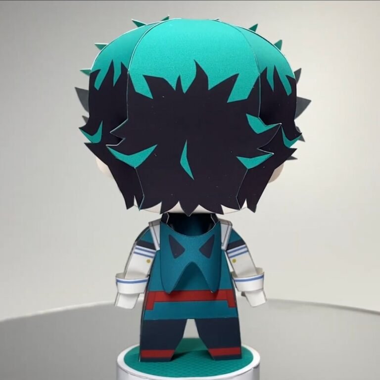 Izuku Midoriya – Printable Paper 3D Figure - Cute Paper