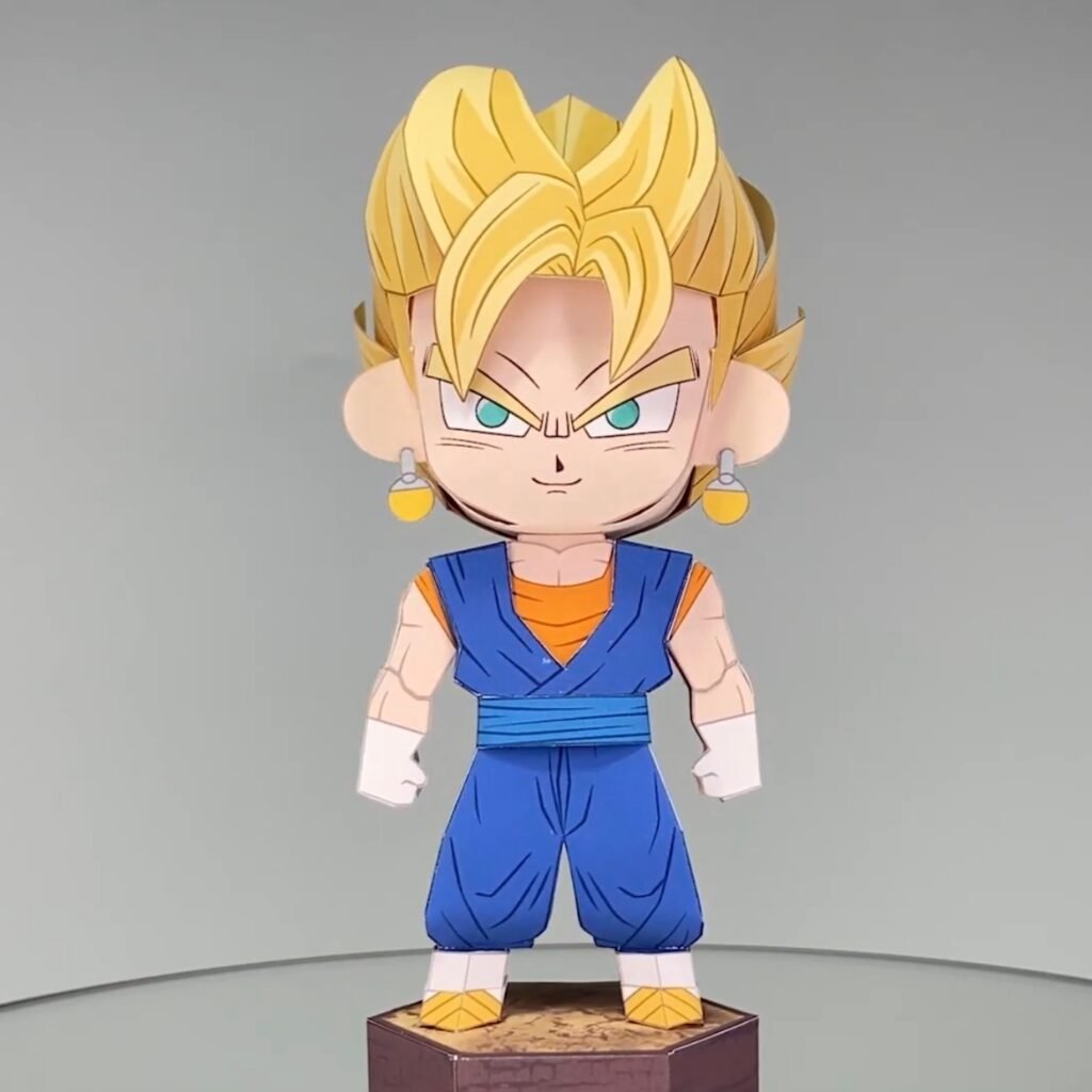 Vegito – Printable Paper 3D Figure - Cute Paper