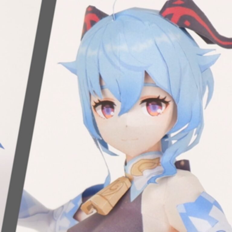 Ganyu – Printable Paper 3D Figure - Cute Paper