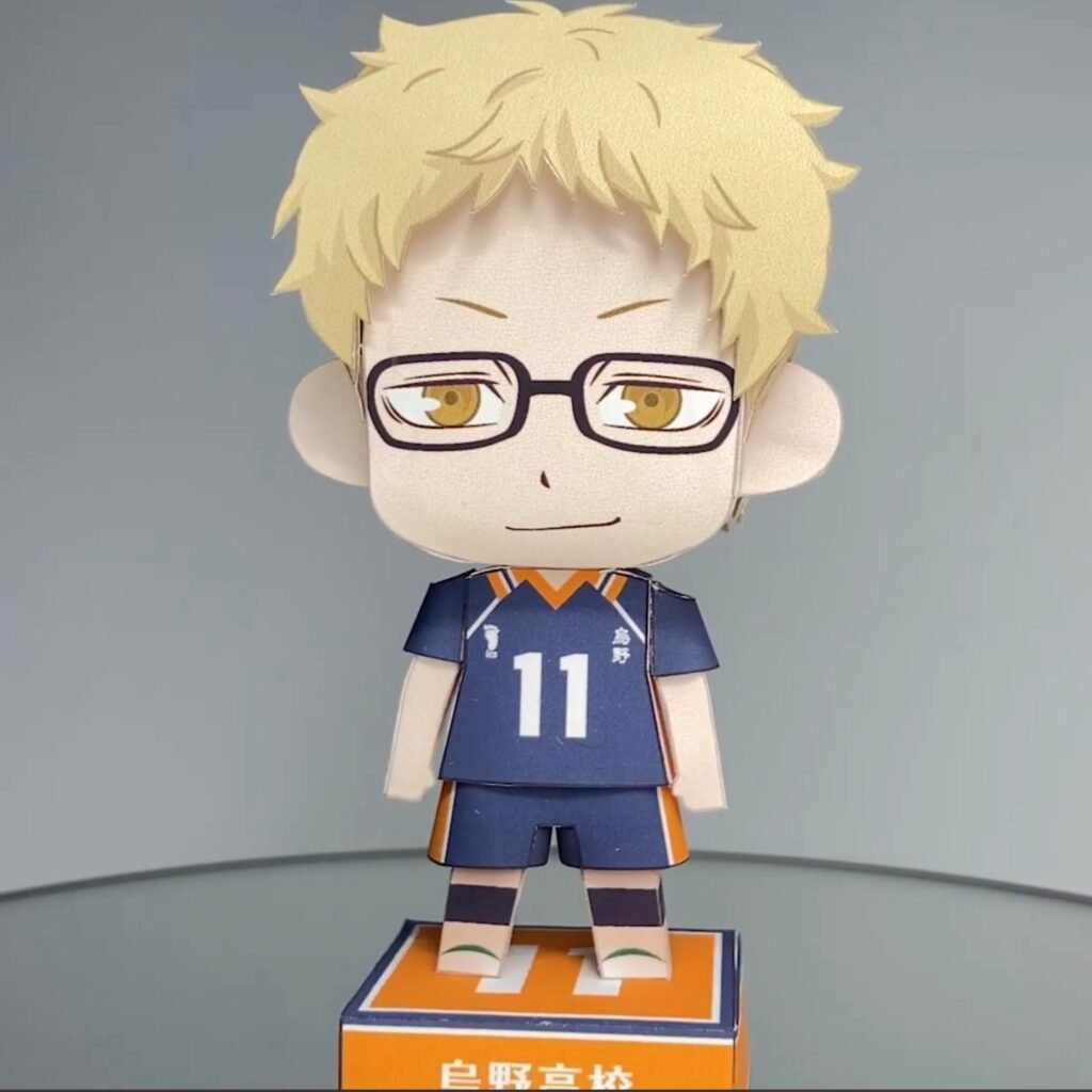 Kei Tsukishima – Printable Paper 3D Figure - Cute Paper